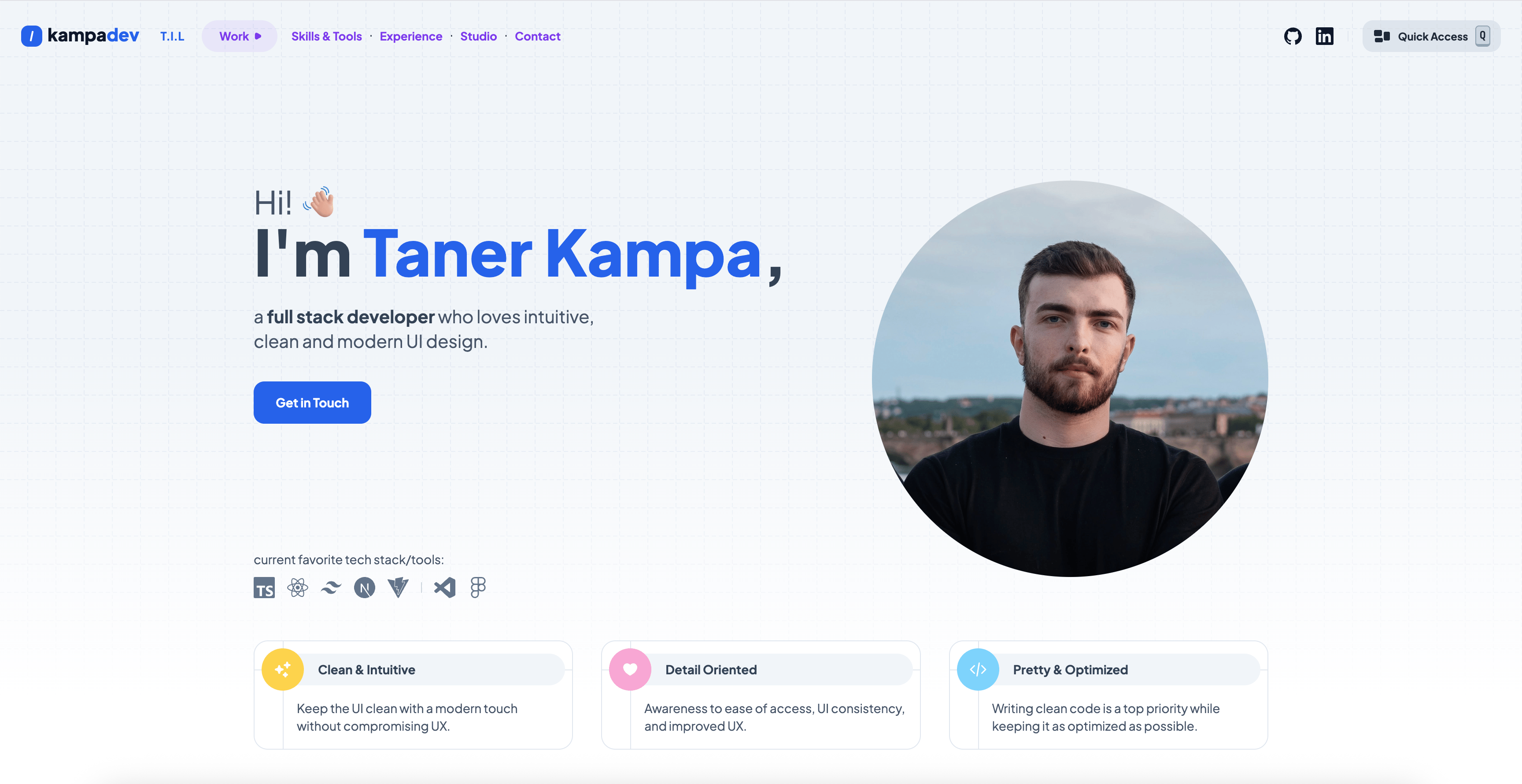 Taner Kampa · Full Stack Developer